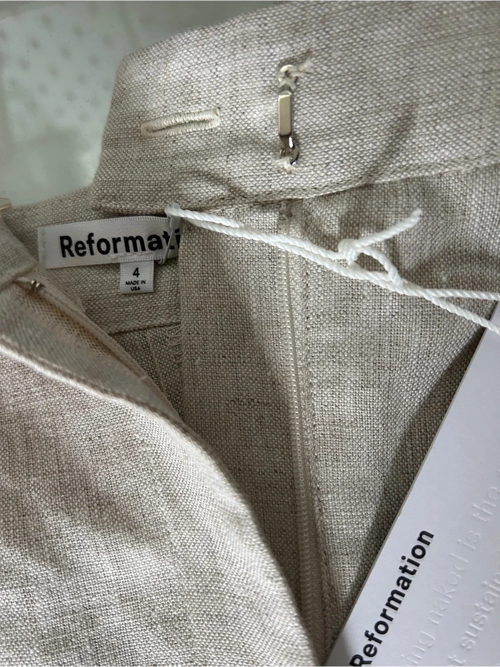 Reformation | Skirts | Reformation Gia Linen Midi Skirt With Back Slit ...